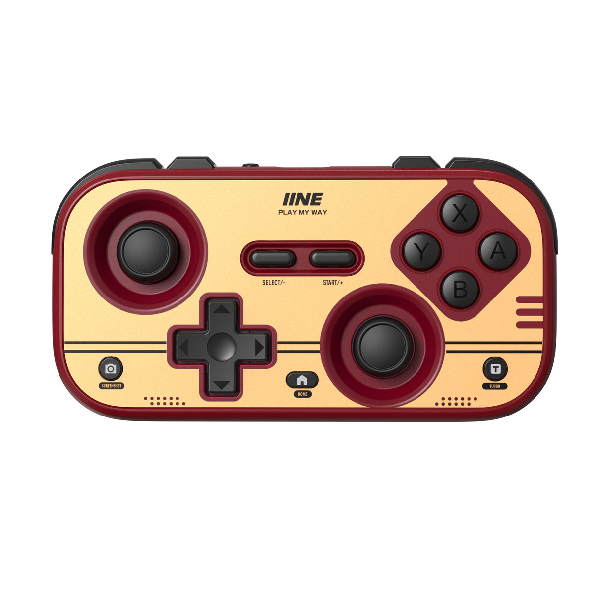 IINE Retro Red Pocket Controller - Hall Effect Joysticks, 1000Hz Polli ...