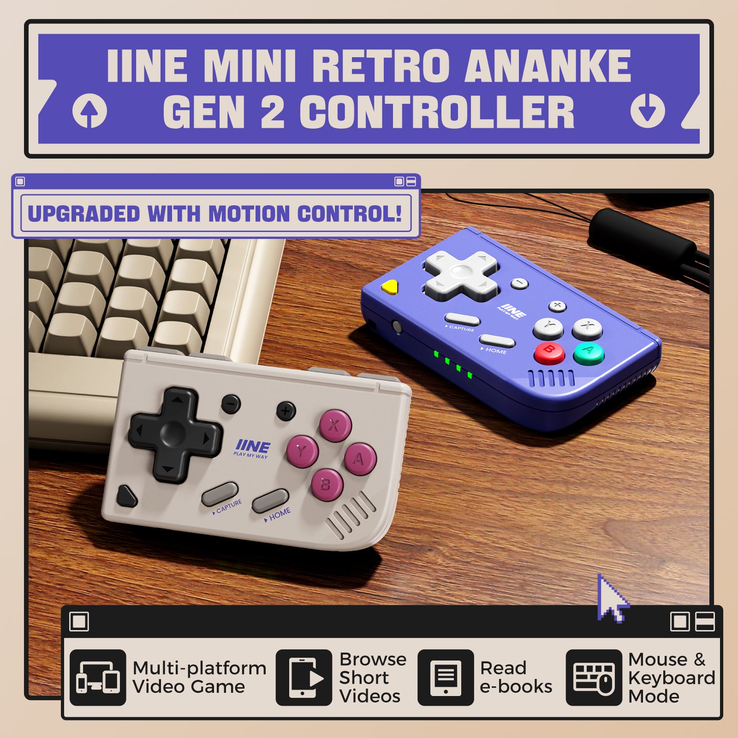IINE Mini Retro Ananke Gen 2 Controller – IINE Official Store