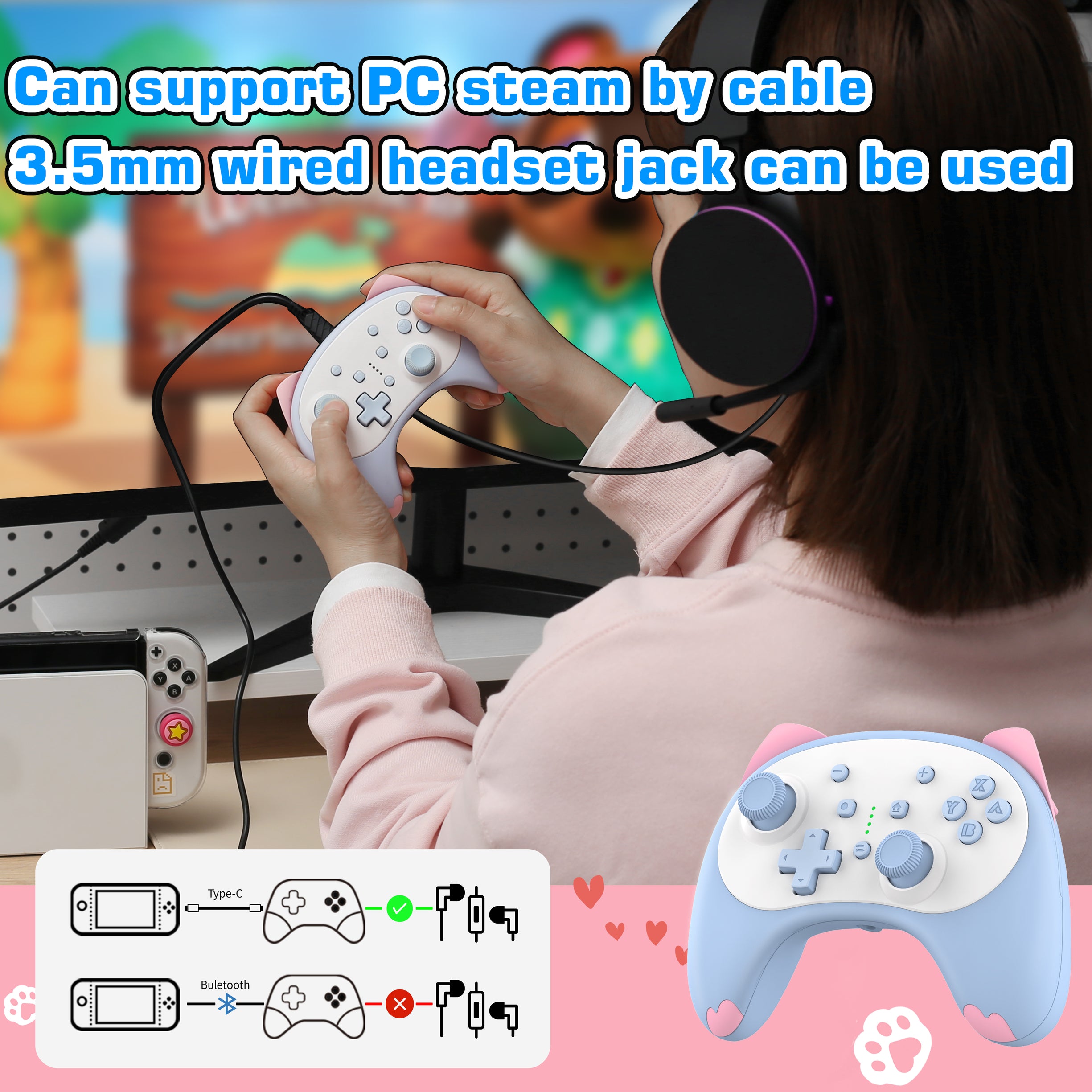IINE Nintendo Switch Cartoon Cat Controller – IINE Official Store
