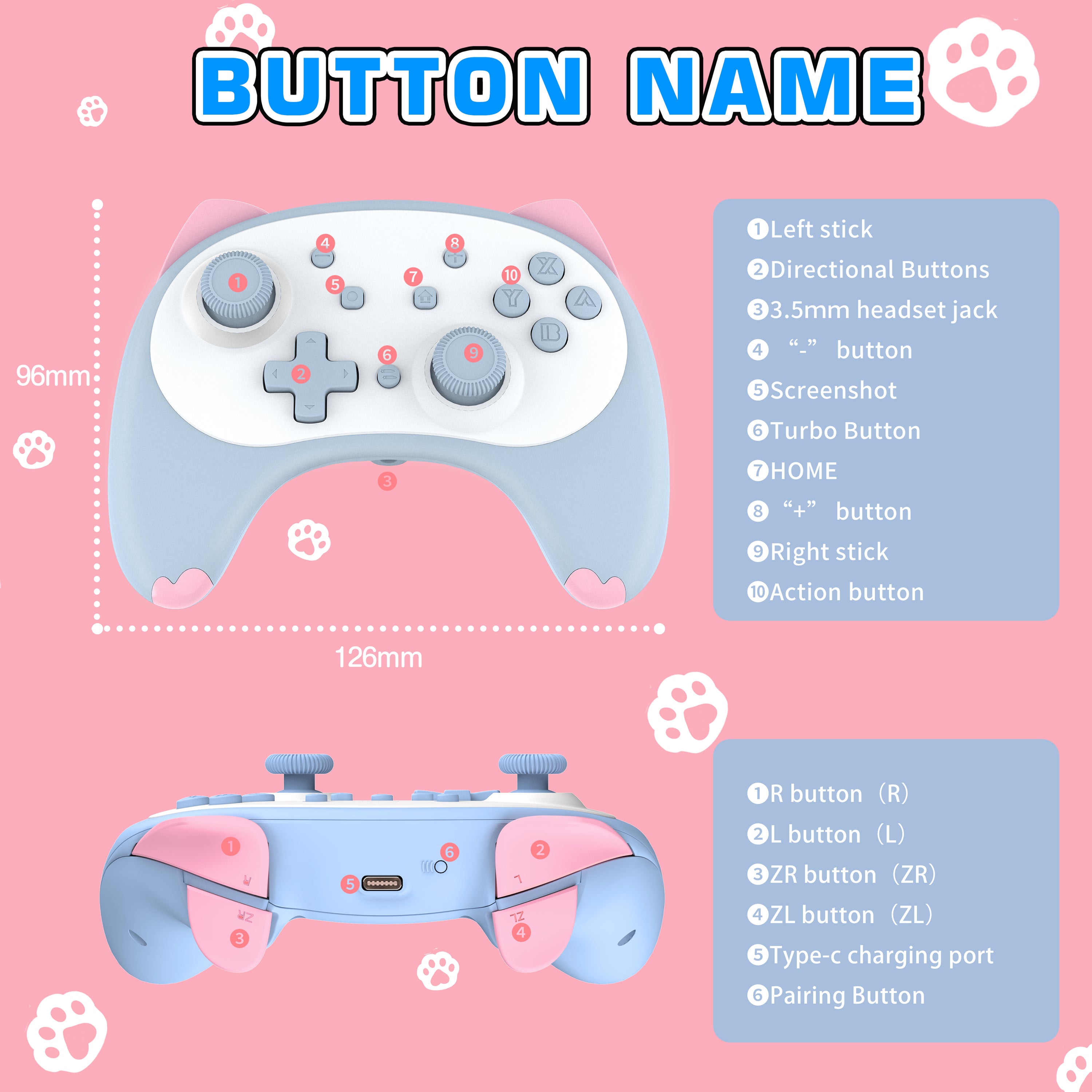IINE Nintendo Switch Cartoon Cat Controller – IINE Official Store